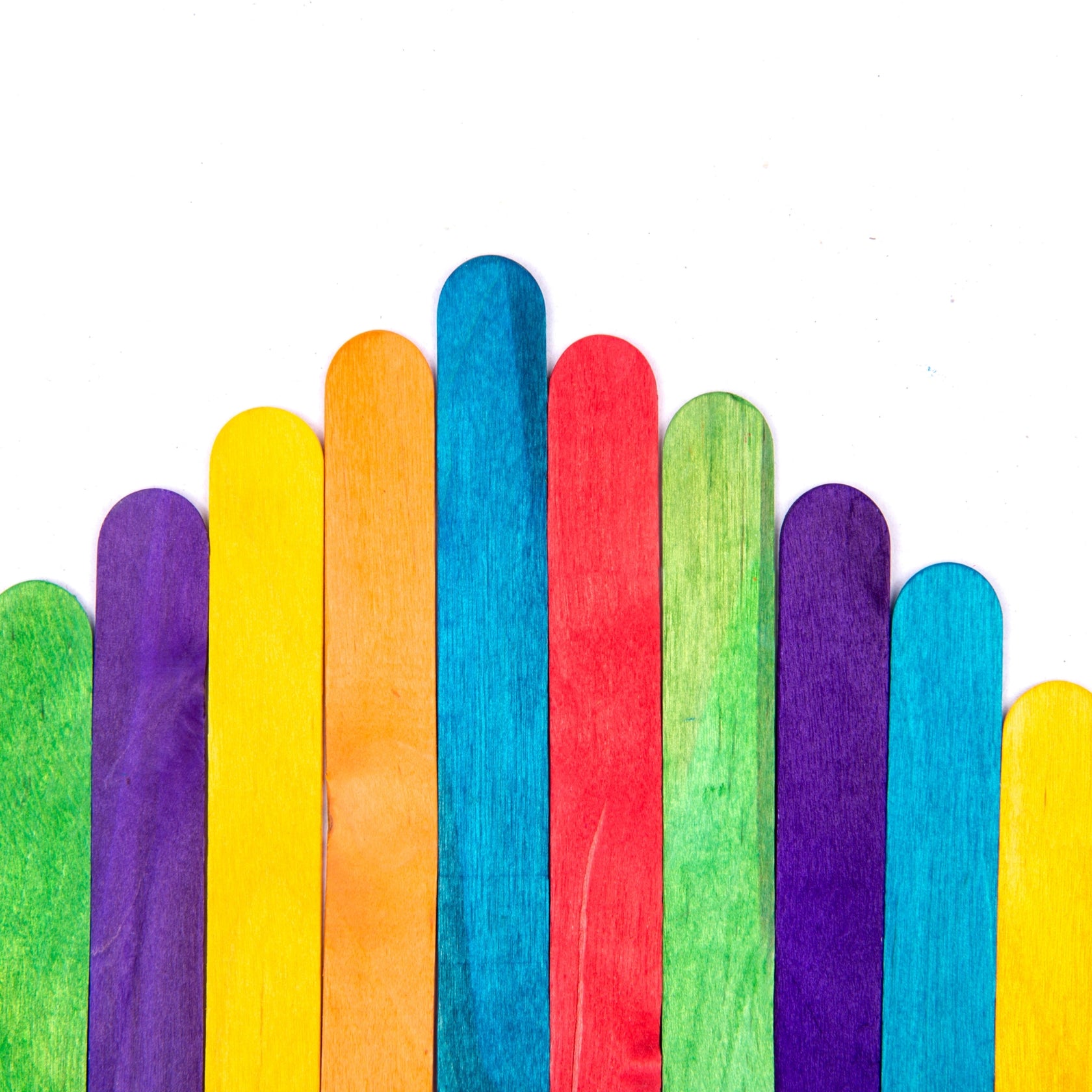 Jumbo Rainbow Craft Sticks (500 Pack) – EconoCrafts