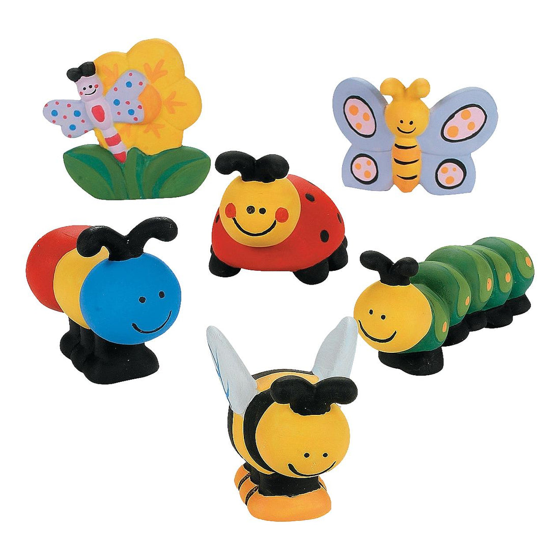 DIY White Ceramic Happy Garden Bugs (12 Pack) – EconoCrafts
