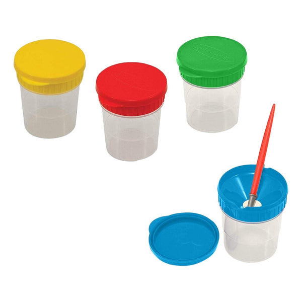 Spill Proof Paint Cups (4 Pack) – EconoCrafts